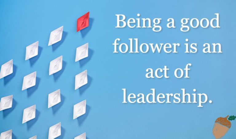 Be a Good Follower – Dr. Lee Ann Nutt